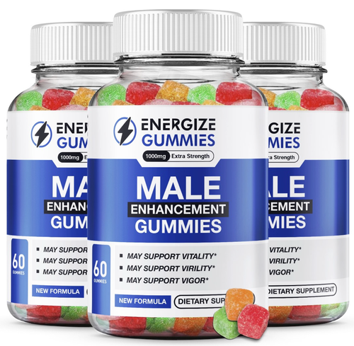(3 Pack) Energize Male Gummies, Gummy for Men to Support Vitality and ...