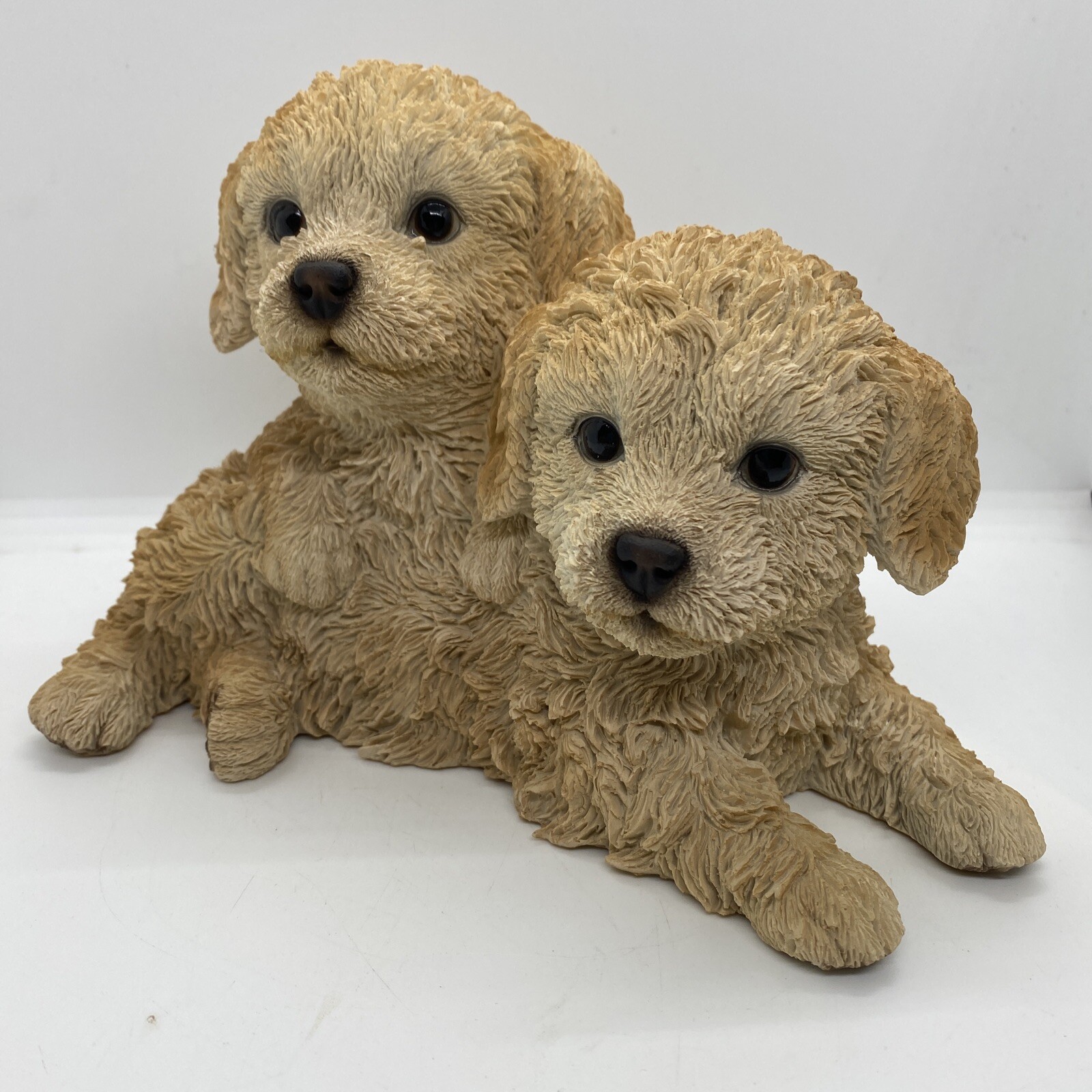 CAVOODLE STATUE CREAM PUPPY DOG ANIMAL GARDEN ORNAMENT SCULPTURE MONAY ...