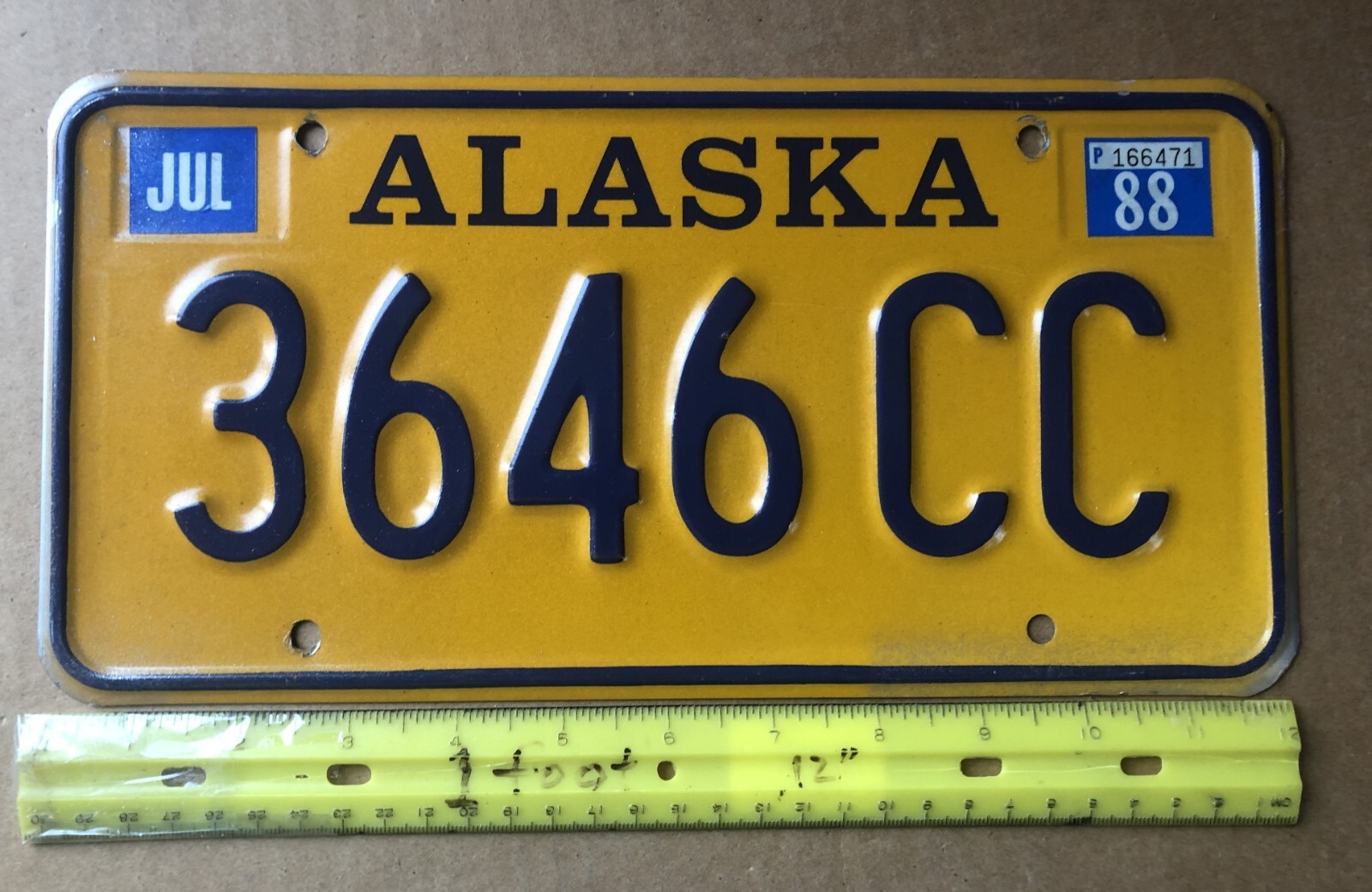 *License Plate, Alaska, 1988, 3646 CC | eBay