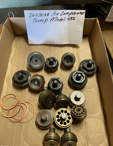 Devilbiss air compressor valves/parts for pump model 432 | eBay