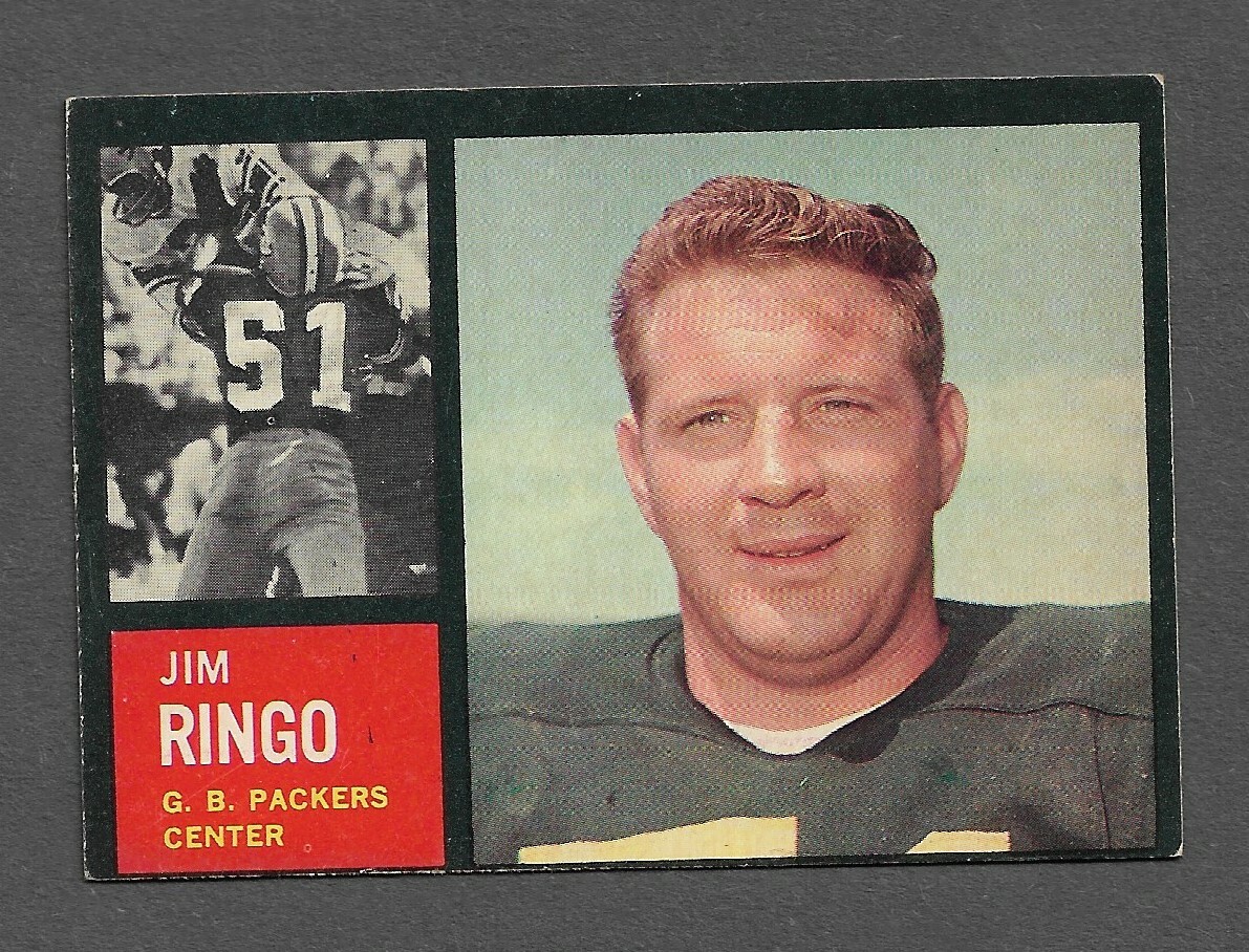 1962 Topps Football #68 Jim RIngo SP EX Card Green Bay Packers NICE! | eBay