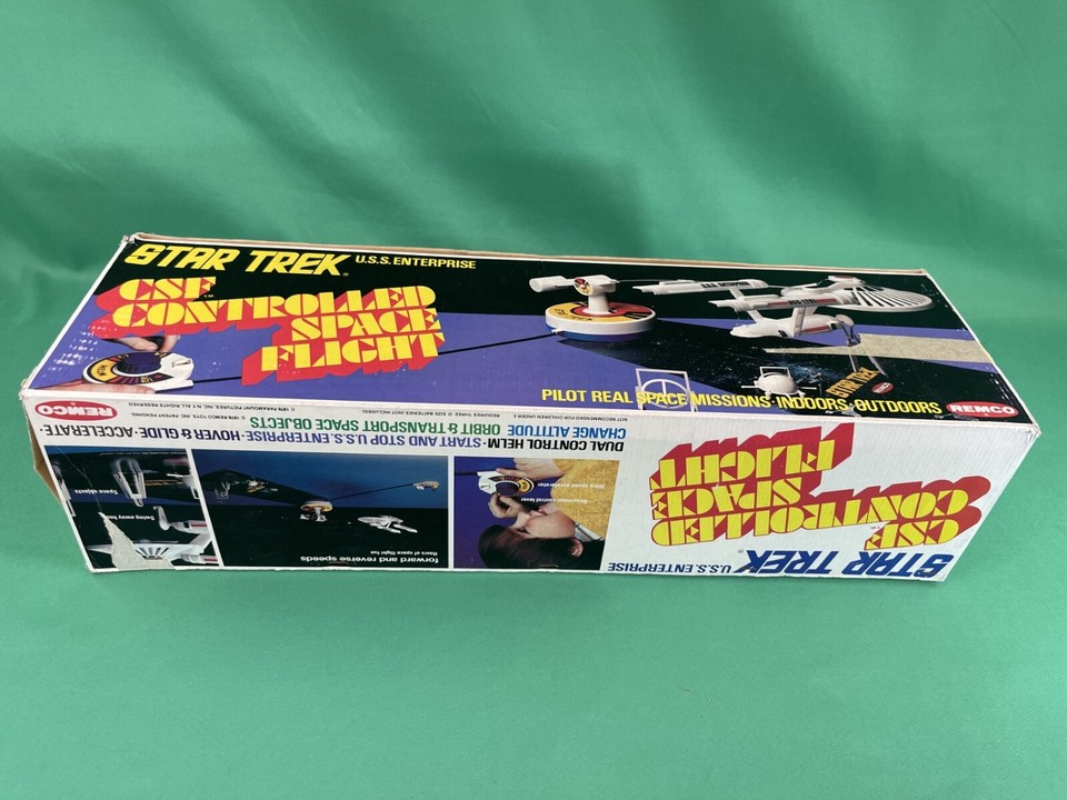 1976 REMCO Toy STAR TREK Enterprise CSF Controlled Space Flight in Box ...