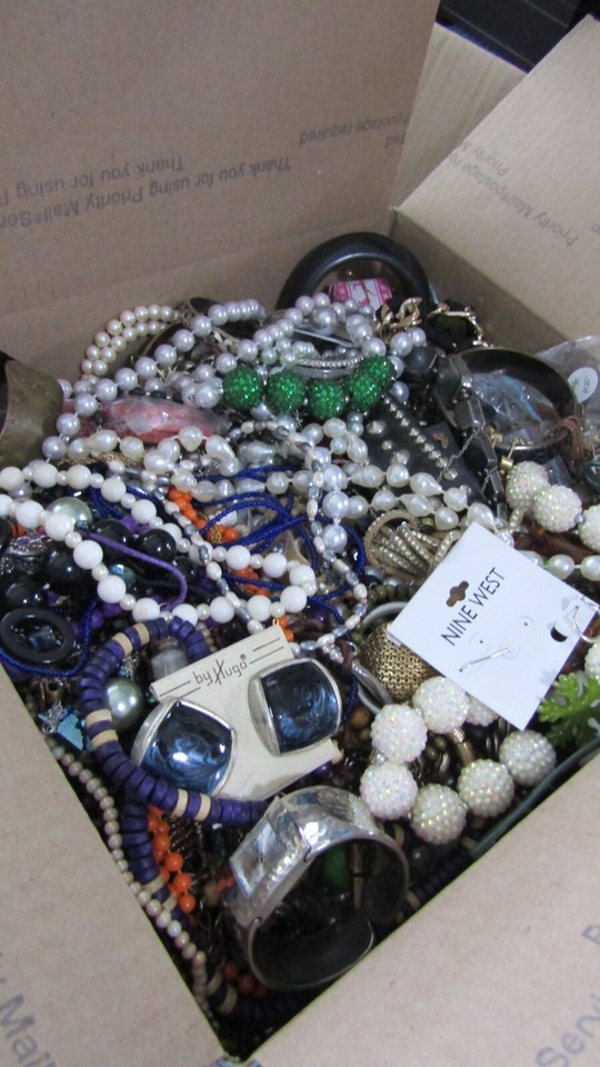 New Vintage 20 lb. lot of junk drawer craft repurpose some wearable ...