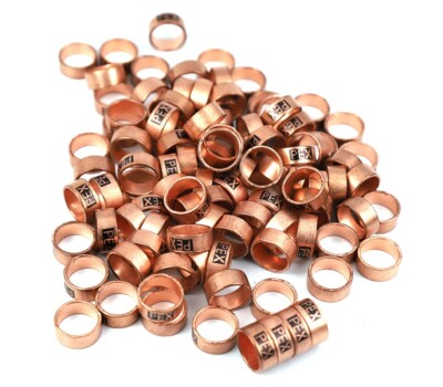 100pcs High Quality 1/2" PEX Copper Crimp Rings Lead Free for 1/2" PEX ...