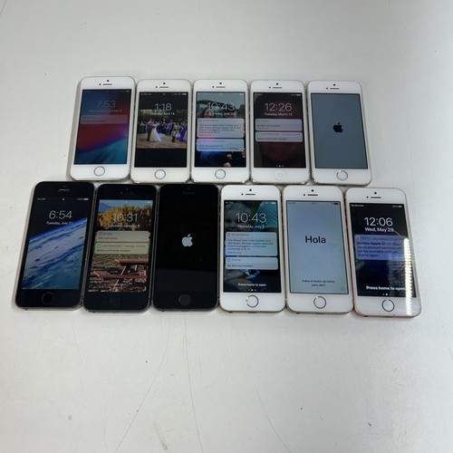 Lot of 11 Apple iPhone (1)SE, iPhone 5. For Parts/Repair | eBay