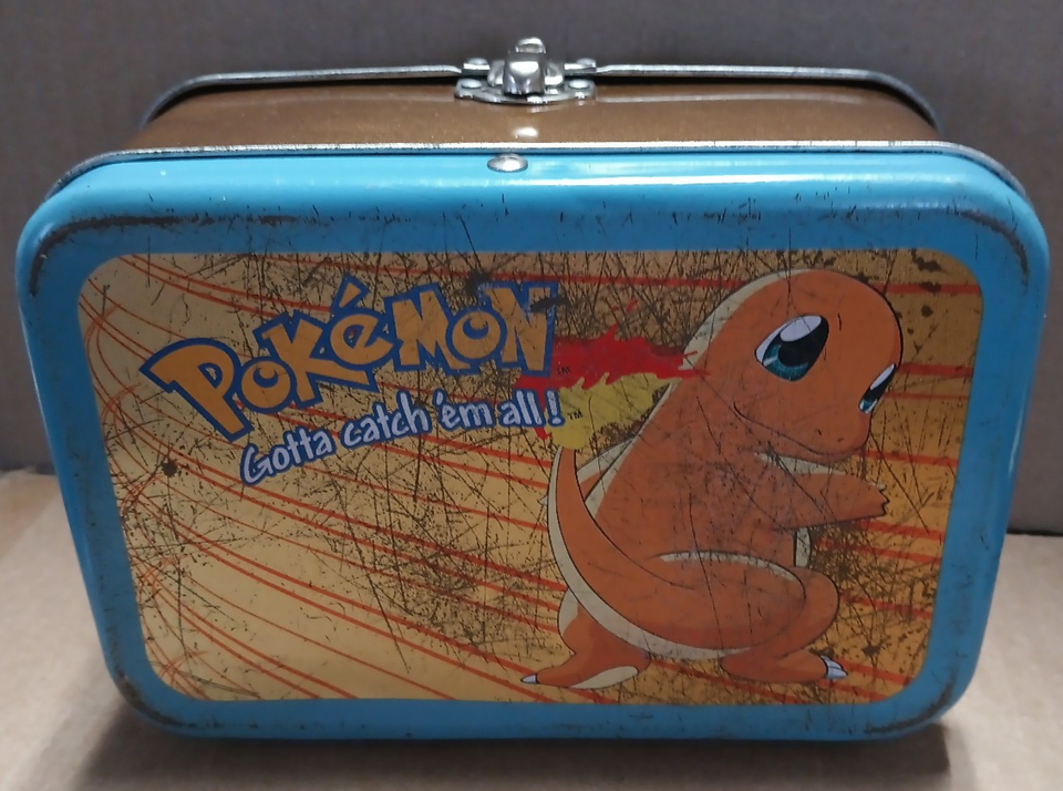 Nintendo Pokémon Charmander Metal Tin Collector Case Storage Box ...