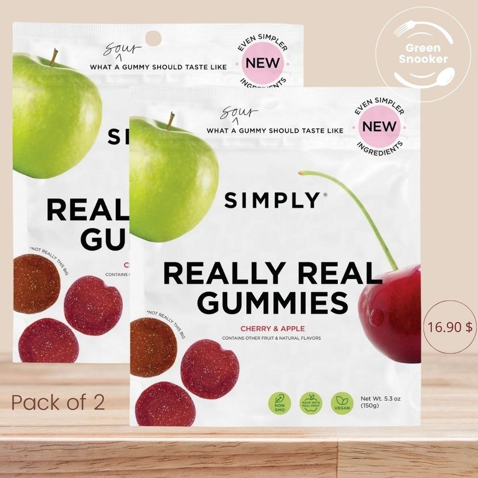 Simply, Really Real Gummies, Vegan, Pack of 2 - 5.3 oz | eBay