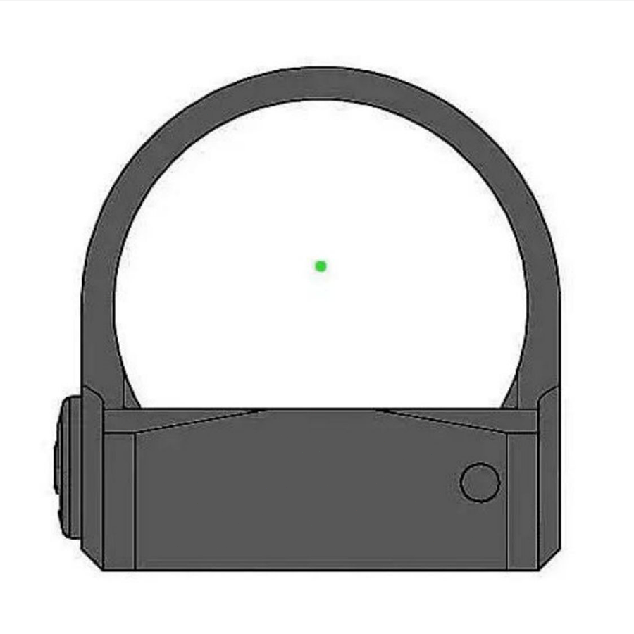 GIDEON OPTICS OMEGA Red Reticle Circle Dot Sight 3MOA/45MOA For RMR ...