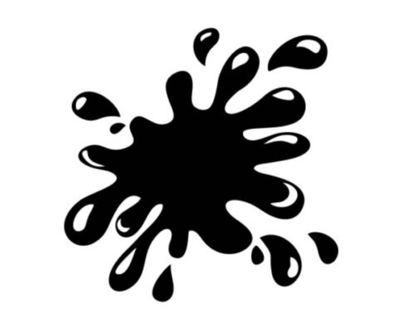Paint Splatter Sticker Vinyl Decal - Paintball Splat Shot Wall Car ...