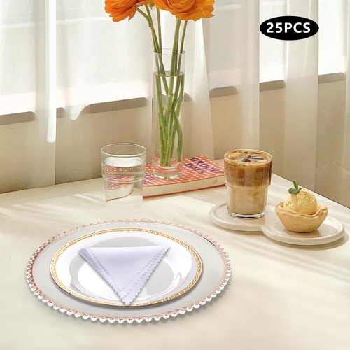 Clear Charger Plates, Table Charger Plates, Dinner Charger Plates | eBay