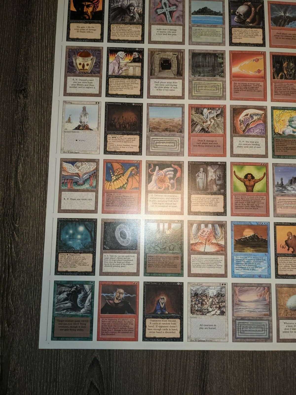 Own a Piece of MTG History: Revised Edition Complete Uncut Sheet Set | eBay
