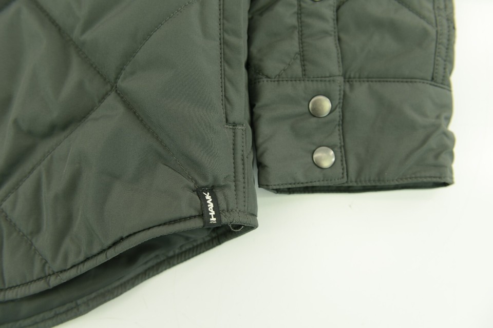 Hawk XL Gray Button Up Jacket - Light Puff - VGC | eBay