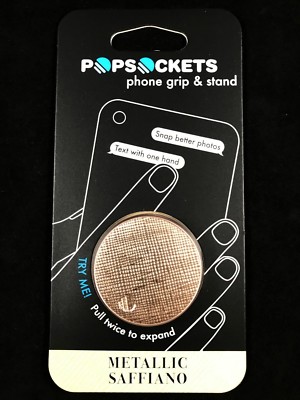 AUTHENTIC PopSockets Saffiano Rose Gold PopSocket Phone Holder Pop ...