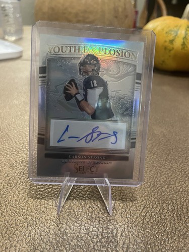 2022 Select Draft Carson Strong Youth Explosion Rookie RC Auto ...