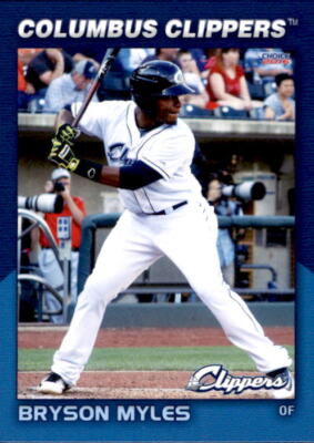 2016 Columbus Clippers Choice #22 Bryson Myles Tyler Texas TX Baseball ...