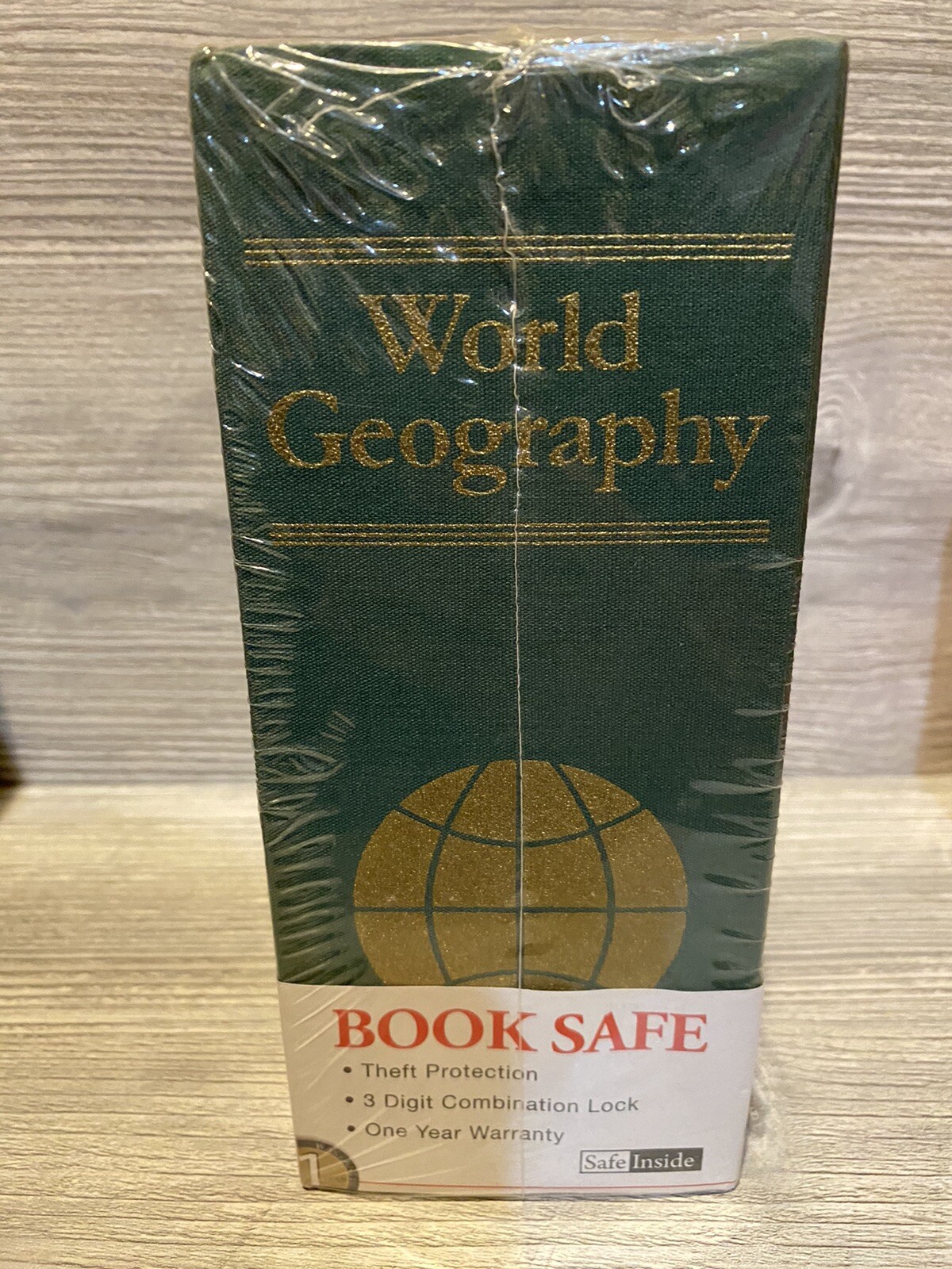 3 Digit Combination Lock Book Safe: World Geography Model 4090 Green | eBay