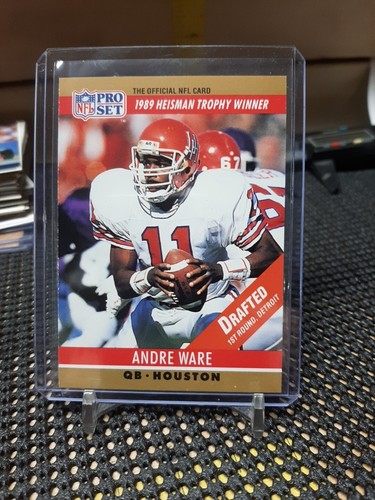 1990 Pro Set Andre Ware RC Houston Cougars #19 Heisman Trophy Winner | eBay