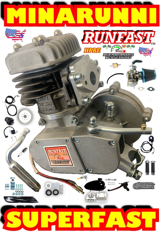 Minarelli Style Motorized Bike Race Engine 6HP High Performance Engine ...