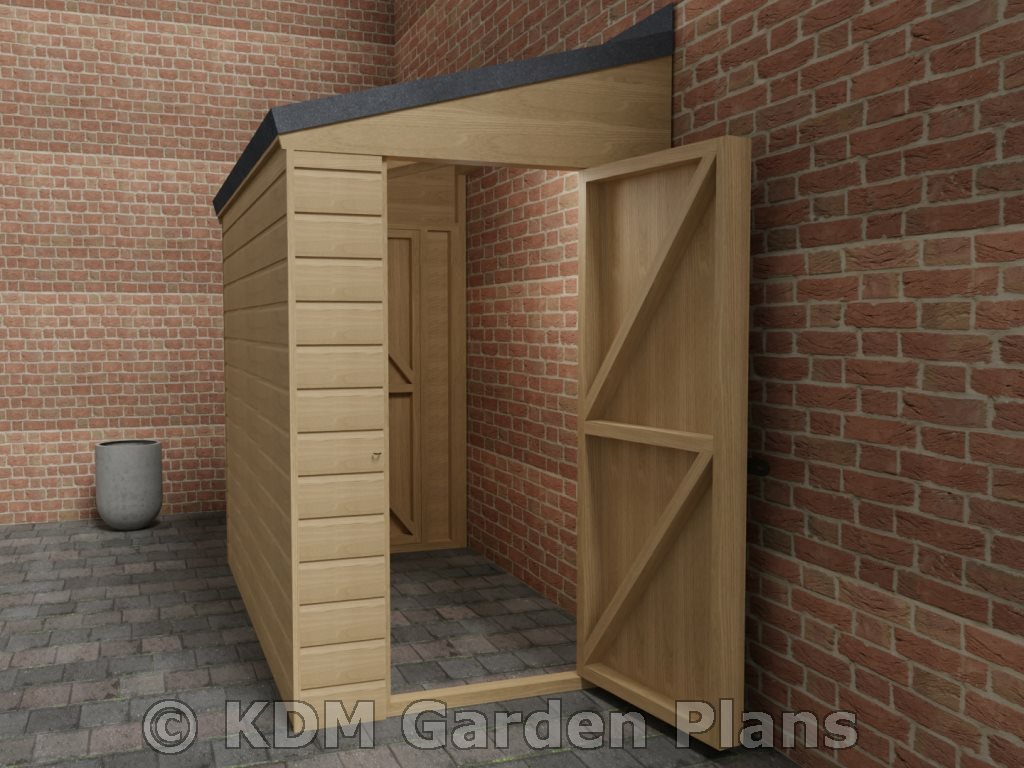 How Build Garden Lean Lean To Sheds | Sloping Pent Shed | Free