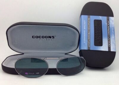 COCOONS Grey Polarized Sunglasses/Eyeglasses Over Rx Clip-on OVL 2-48 ...