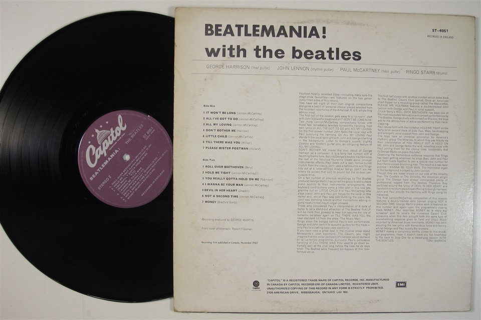 BEATLES Beatlemania! CAPITOL LP canada b | eBay