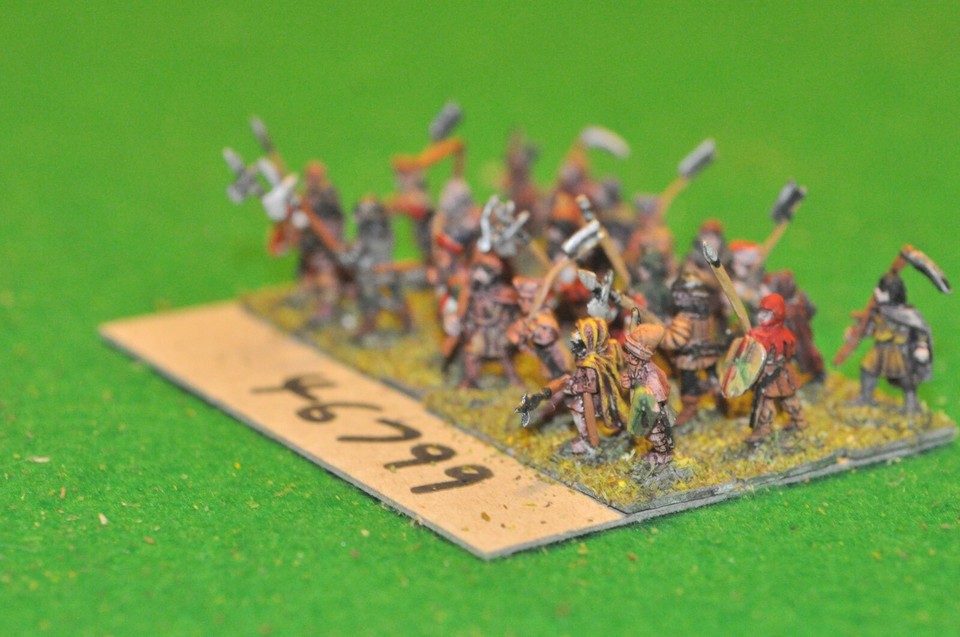 15mm medieval / hussite - spearmen/halberds & flails 24 figs - inf ...