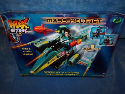 Max Steel MX99 large Heli-Jet New in Factory Sealed Box for 1/6 scale ...