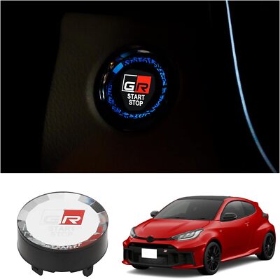 Toyota GR Car Push Start Switch Crystal Engine Start Cover Start Button ...
