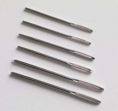 Lion Brand Large-Eye Blunt Needles, Set of 6, Silver | eBay