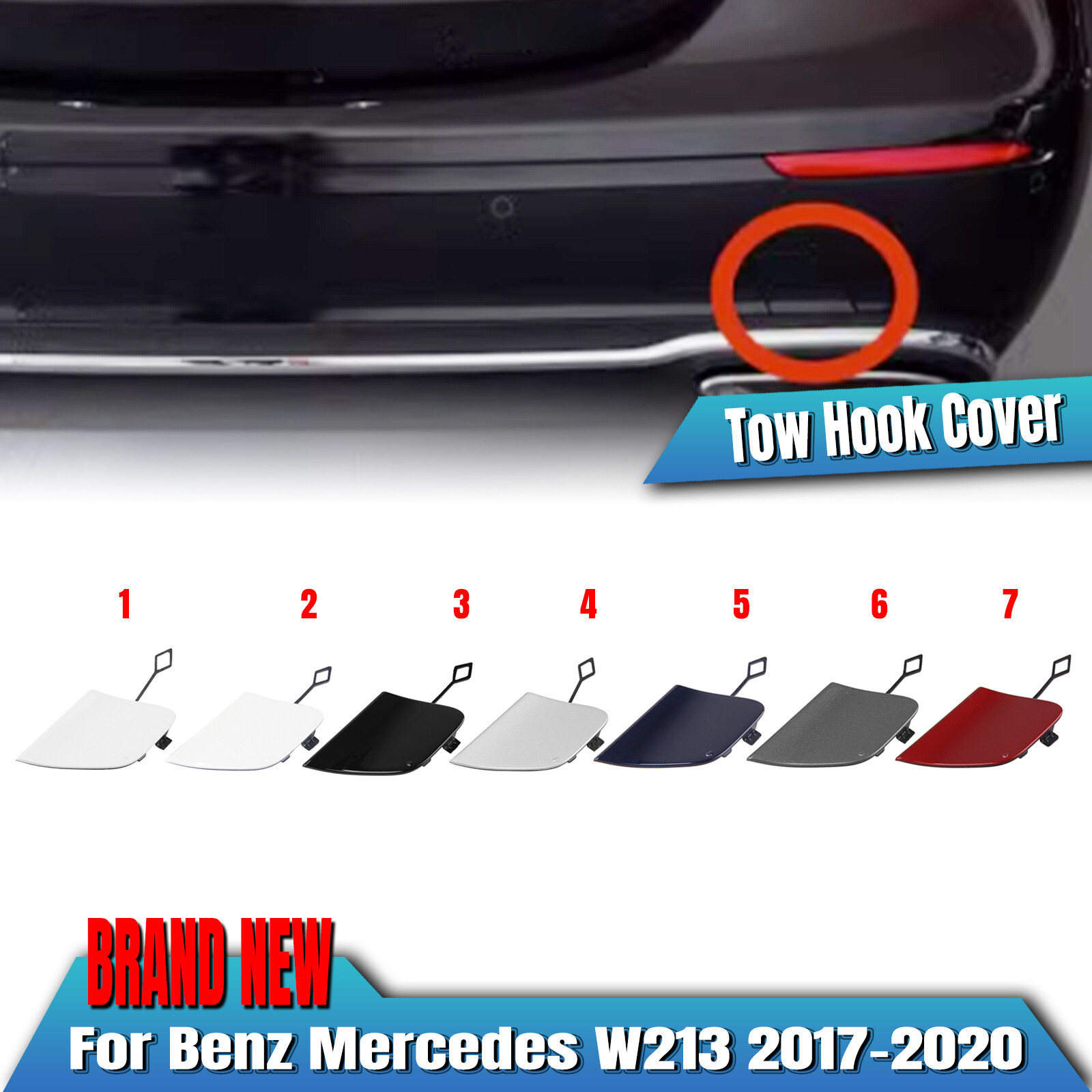 Rear Bumper Tow Hook Cap For Mercedes Benz E Class W213 2017-2020 ...