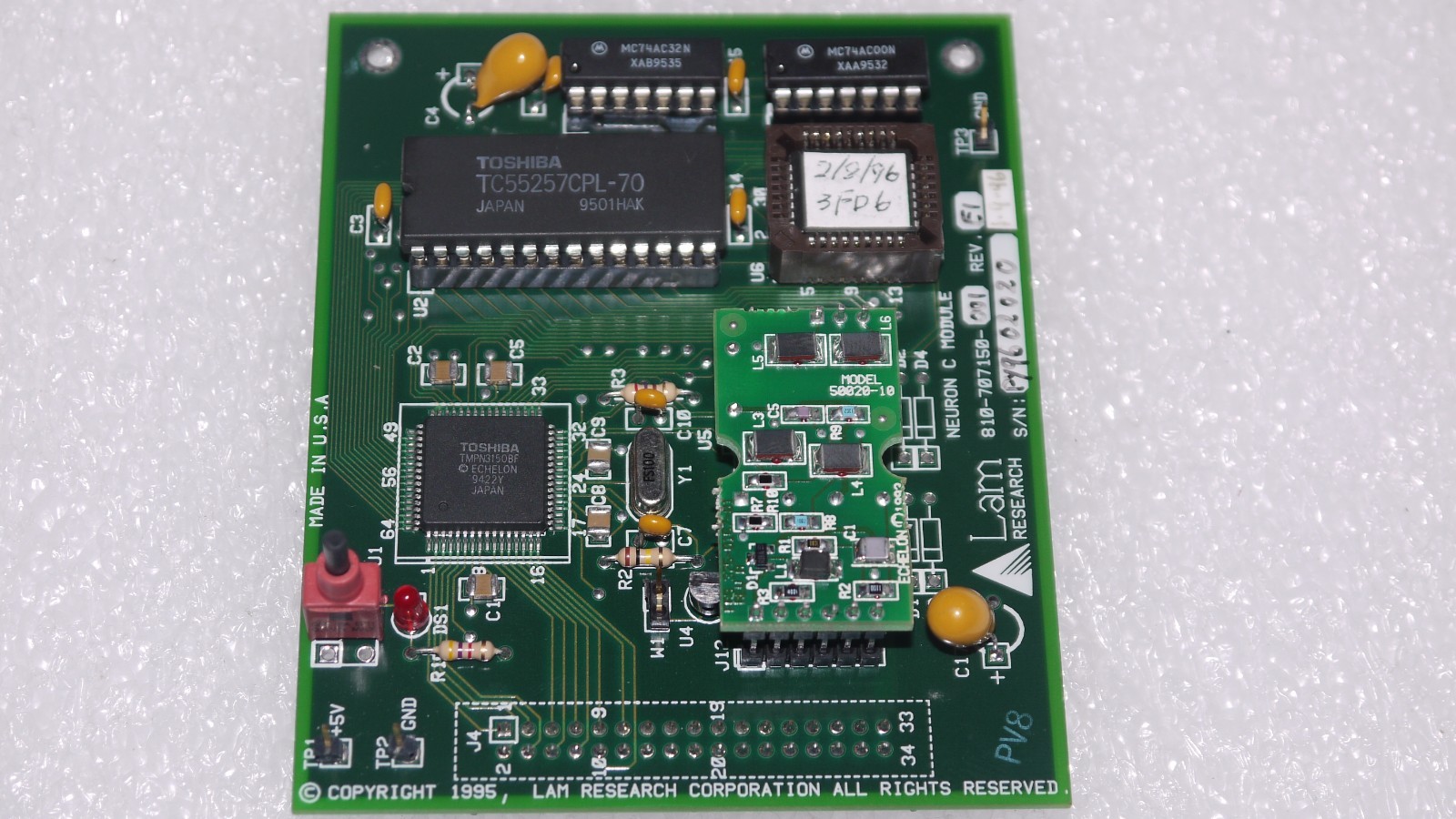 NEW LAM RESEARCH 810-707150-001 NEURON C MODULE ECHELON TRANSCEIVER PCB ...