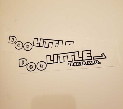 doolittle trailers trailer Decals (Set of 2) BLACK 16x2.5 "BEST USA | eBay