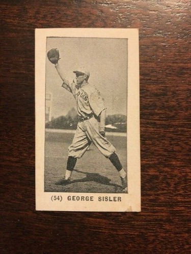 1928 w502 #54 George Sisler card St. Louis Browns HOF | eBay