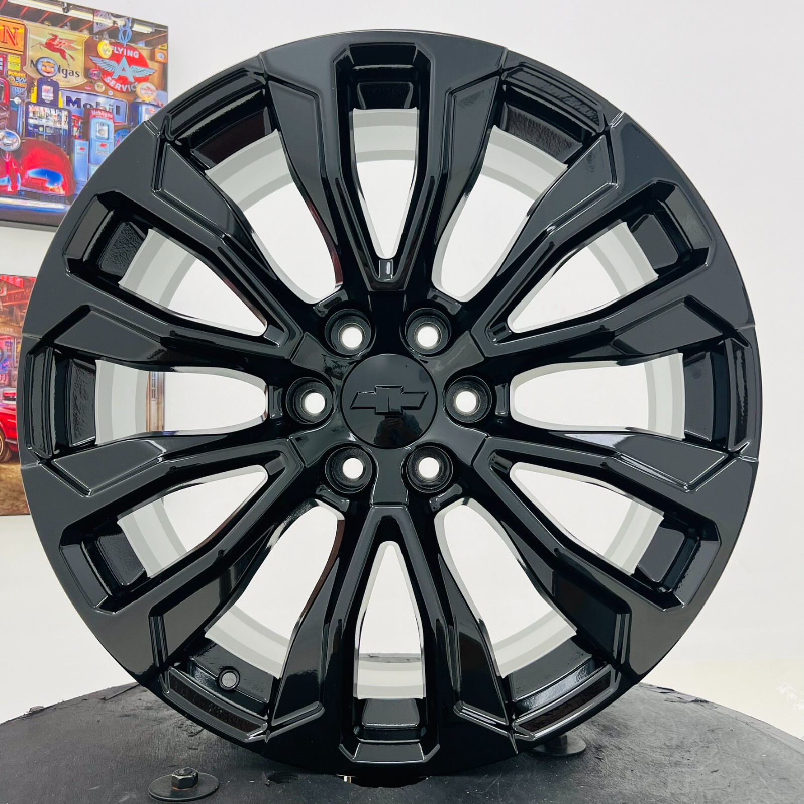 Black Chevy Silverado Tahoe Wheels Rims Escalade GMC Sierra Yukon ...