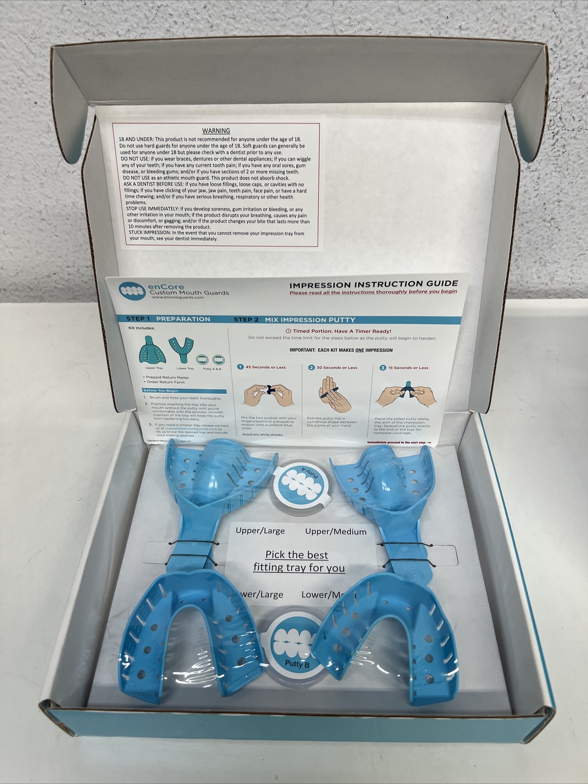 Encore Guards Custom Night Guards Impression Kit For Mouth Guard ...