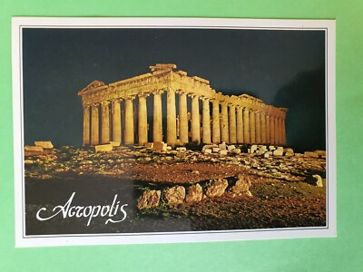 Carte Postale de Grèce Athènes le Parthénon illuminé | eBay