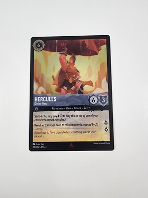 Hercules - Divine Hero - 181/204 - Rare Cold Foil Near Mint Disney ...