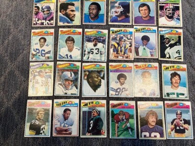 1977 topps football cards lot, 78 cards, 4 HOFers, stars, commons, VG ...