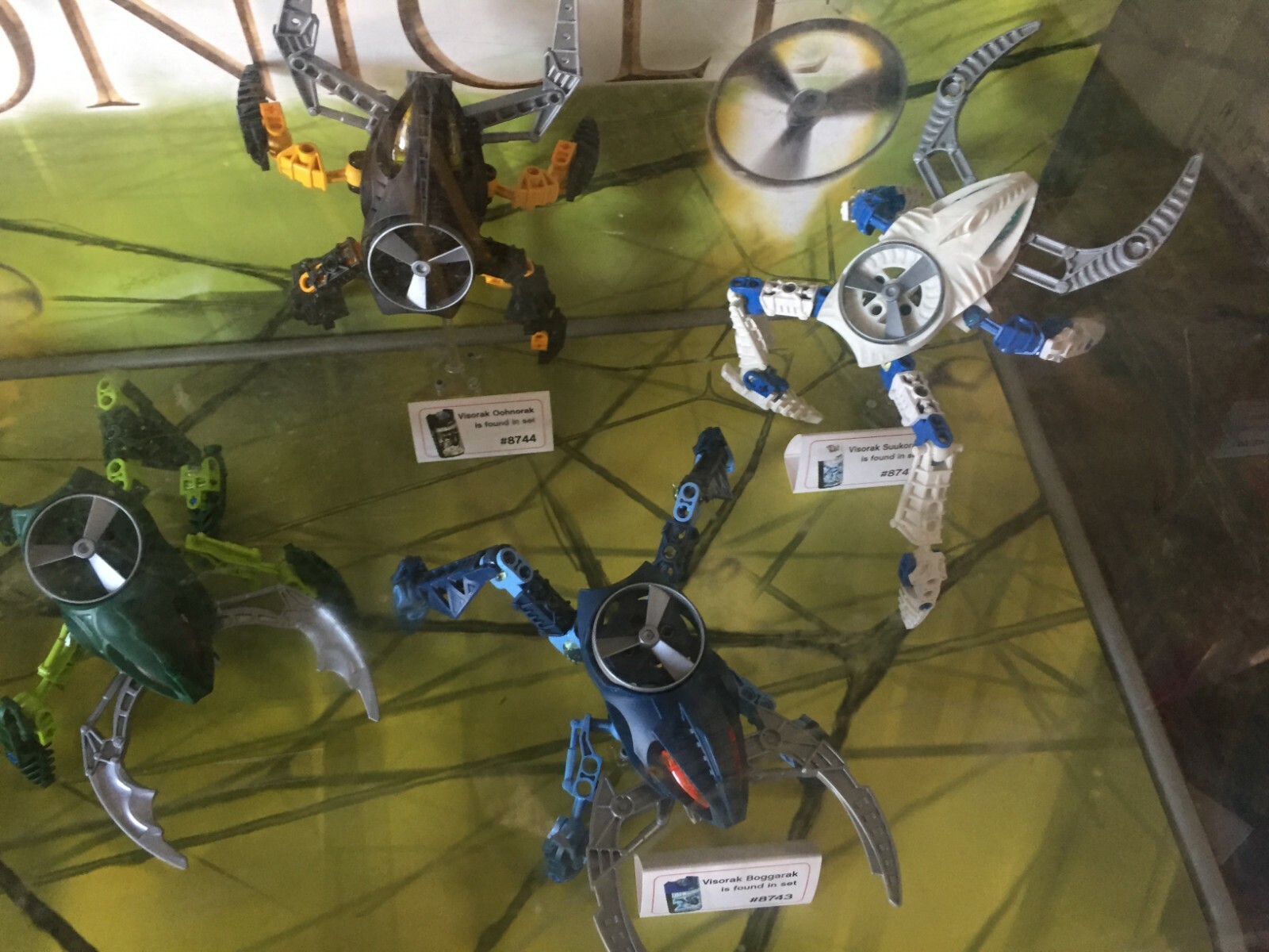 LOT OF 6 LEGO BIONICLE VISORAK STORE DISPLAY | eBay