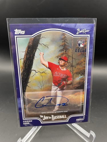 2025 Topps Bob Ross Joy of Baseball Caden Dana PRUSSIAN BLUE AUTO 93-F ...