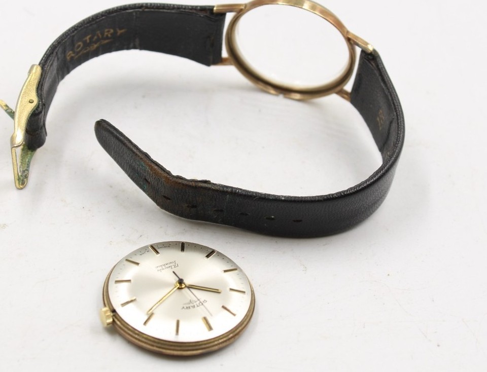 Vintage ROTARY .375 9ct YELLOW GOLD Case Swiss Made Mechanical ...
