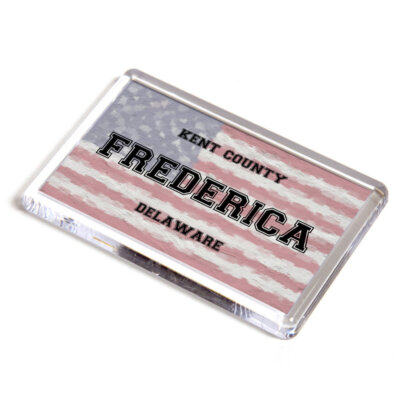 FRIDGE MAGNET - Frederica - Kent, Delaware - USA Flag | eBay UK