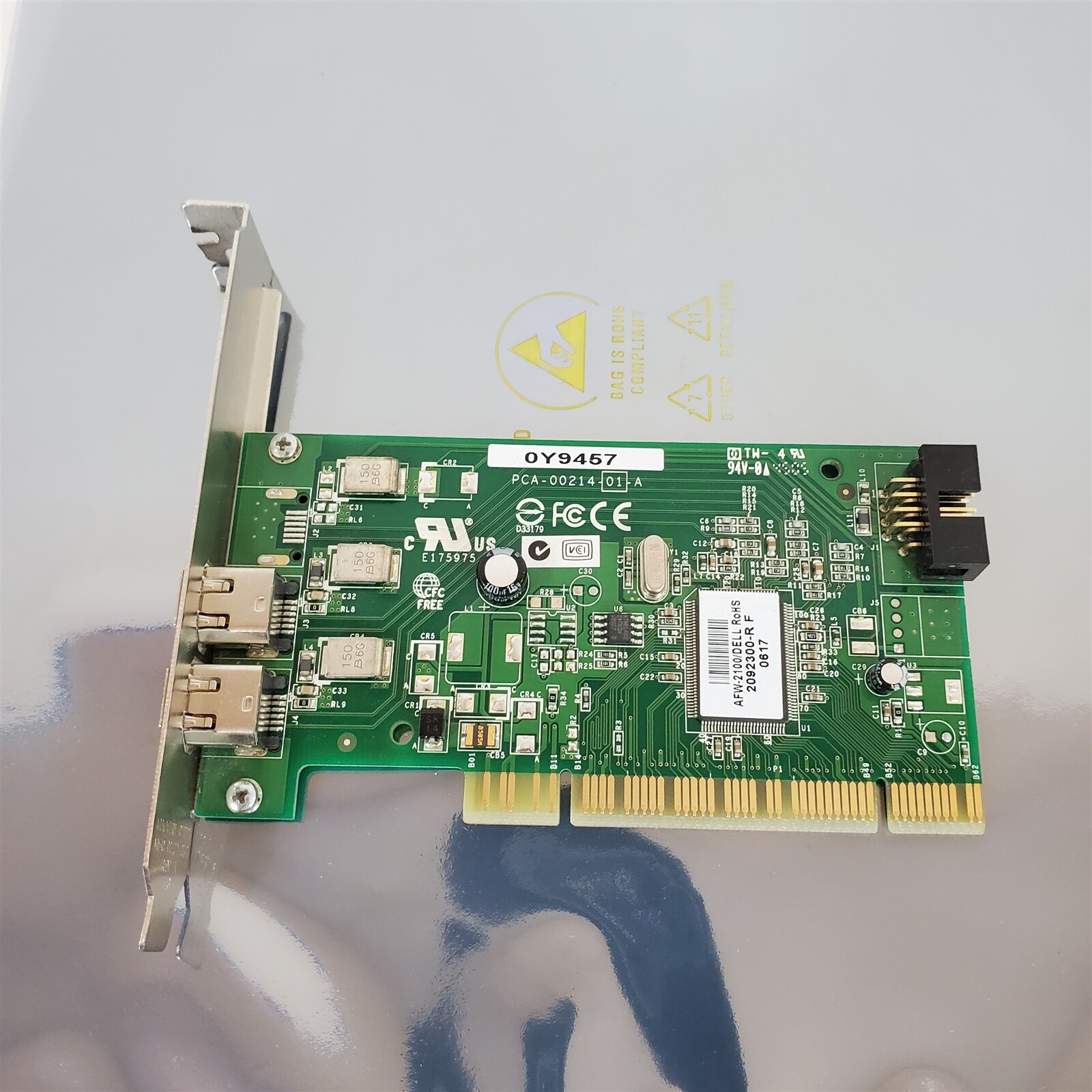 Dell XPS Y9457 Firewire PCI Card / Board & Internal Cable from ...