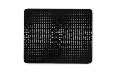 Black Binary Mouse Mat Pad - Geek Hacker Programmer Gamer Computer Gift ...