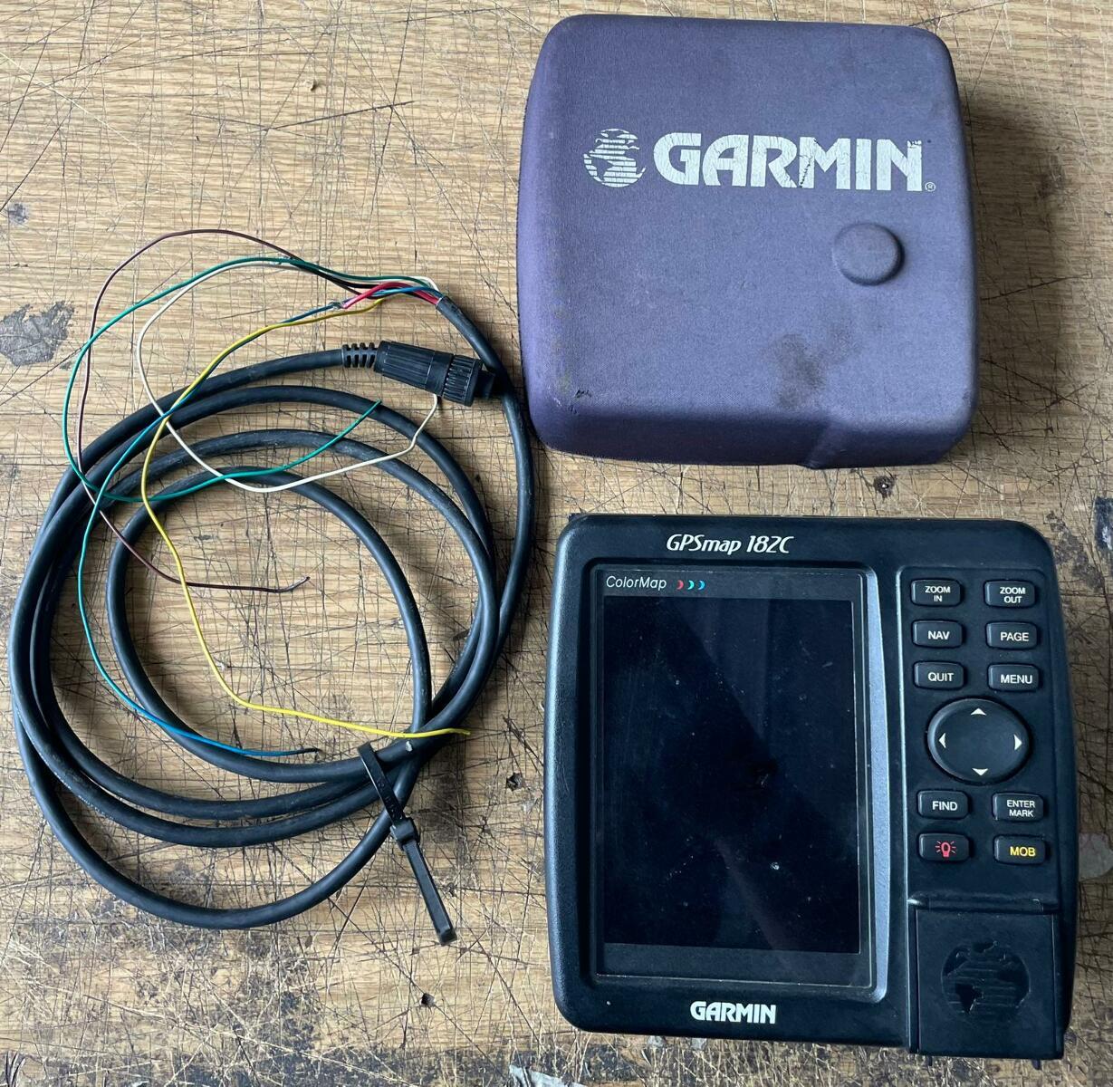 GARMIN GPSMAP 182C MARINE CHARTPLOTTER FISH FINDER GPS for parts no ...