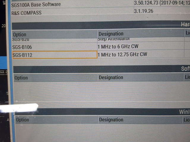 Rohde & Schwarz R&s SGS100A 6ghz SGMA RF Source Generator Signal for ...