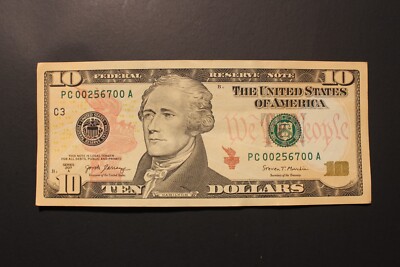 2017 $10 Note Bookend 00's | eBay