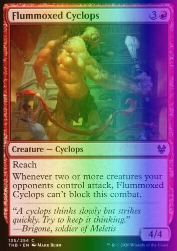 Magic the Gathering MTG Flummoxed Cyclops (135) Theros Beyond Death LP ...