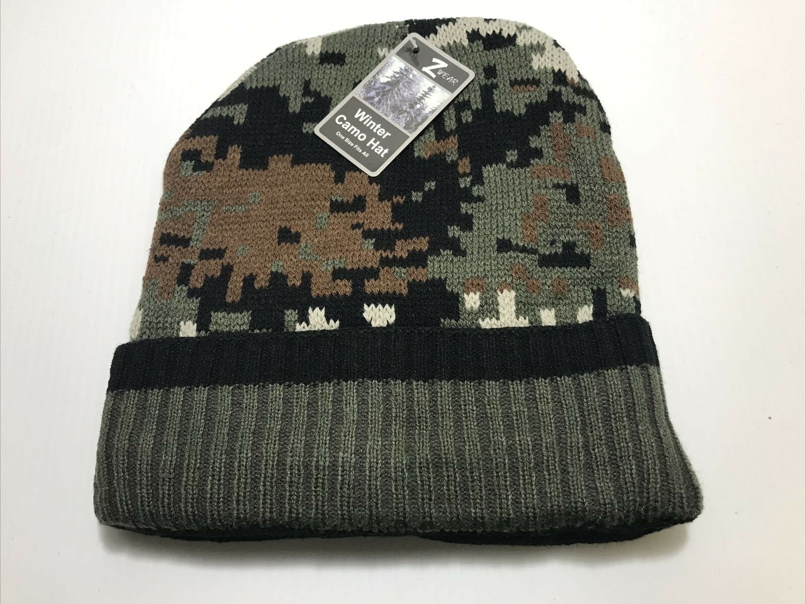 Brand New, Adult Winter Camo Stocking Cap Beanie w/ Fur Lining 85g | eBay