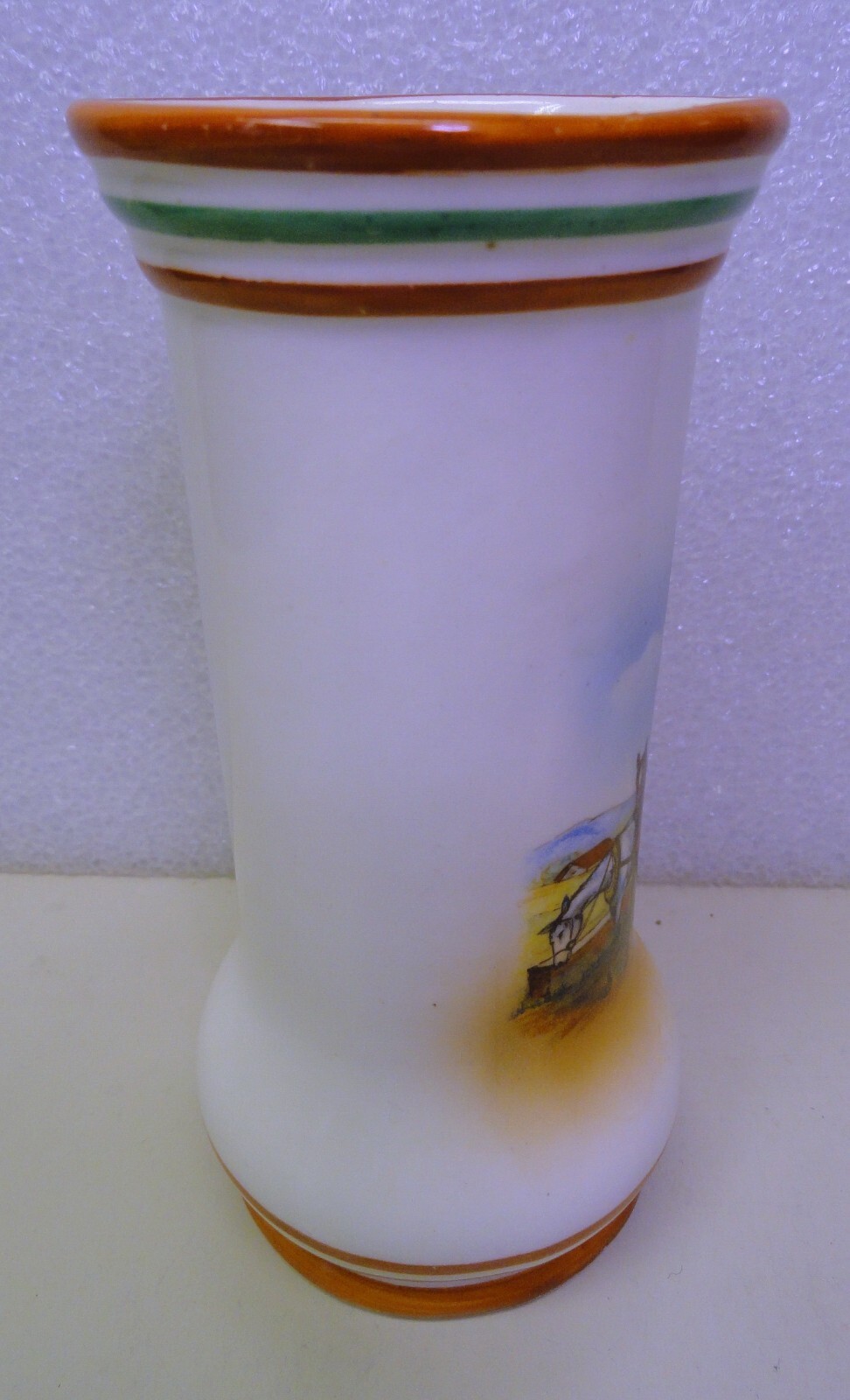 Vintage Portrait Vase Made in Czechoslovakia Vase - Stagecoach w/ 4 ...